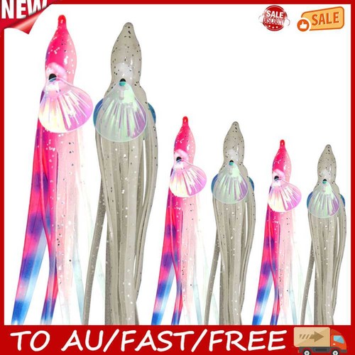 10pcs Bionic Simulation Octopus Fishing Lures with Scale 5cm 6cm 10cm ...