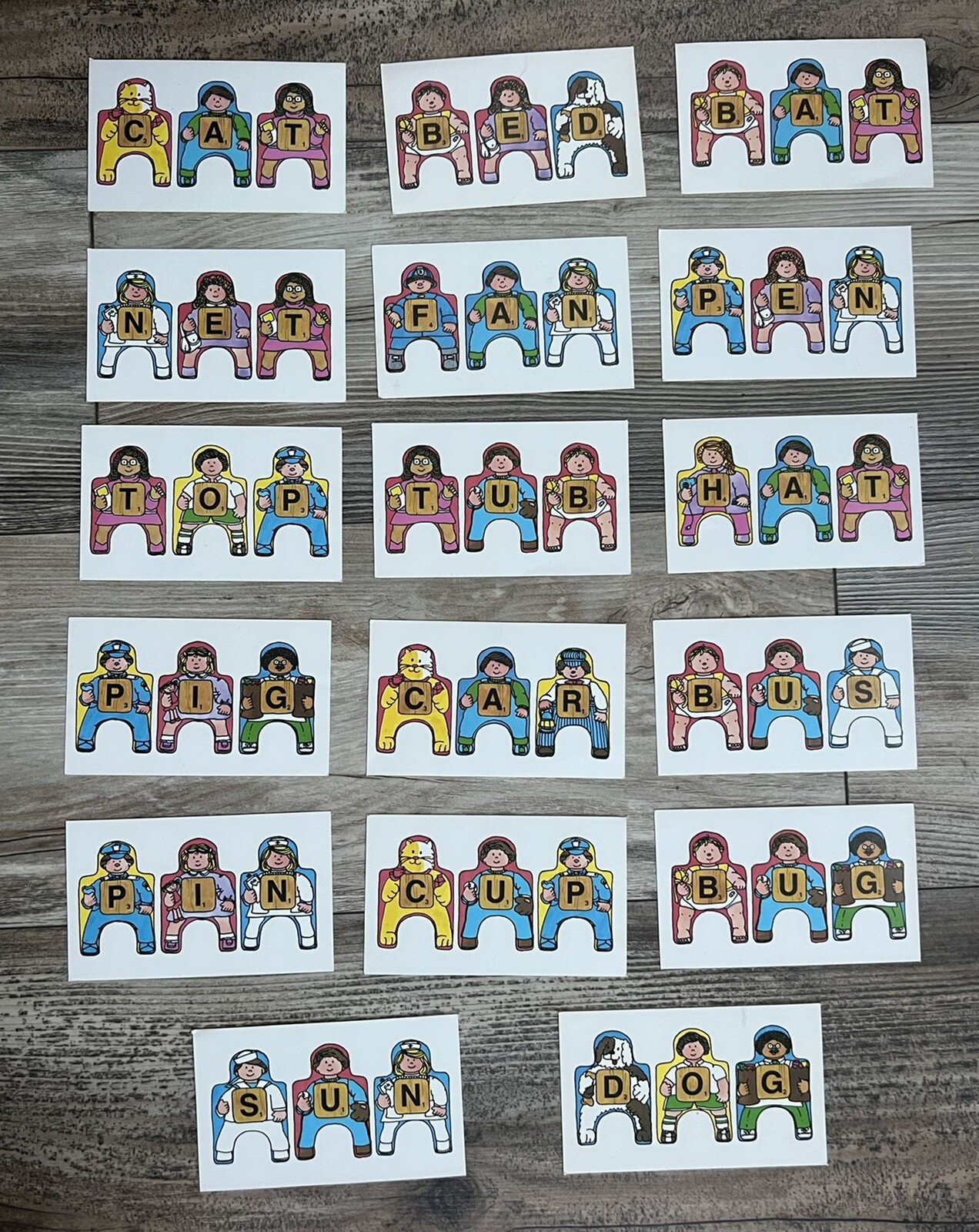 Vintage 1985 scrabble people Letter Matching board game RARE! AWESOME 😎 ...