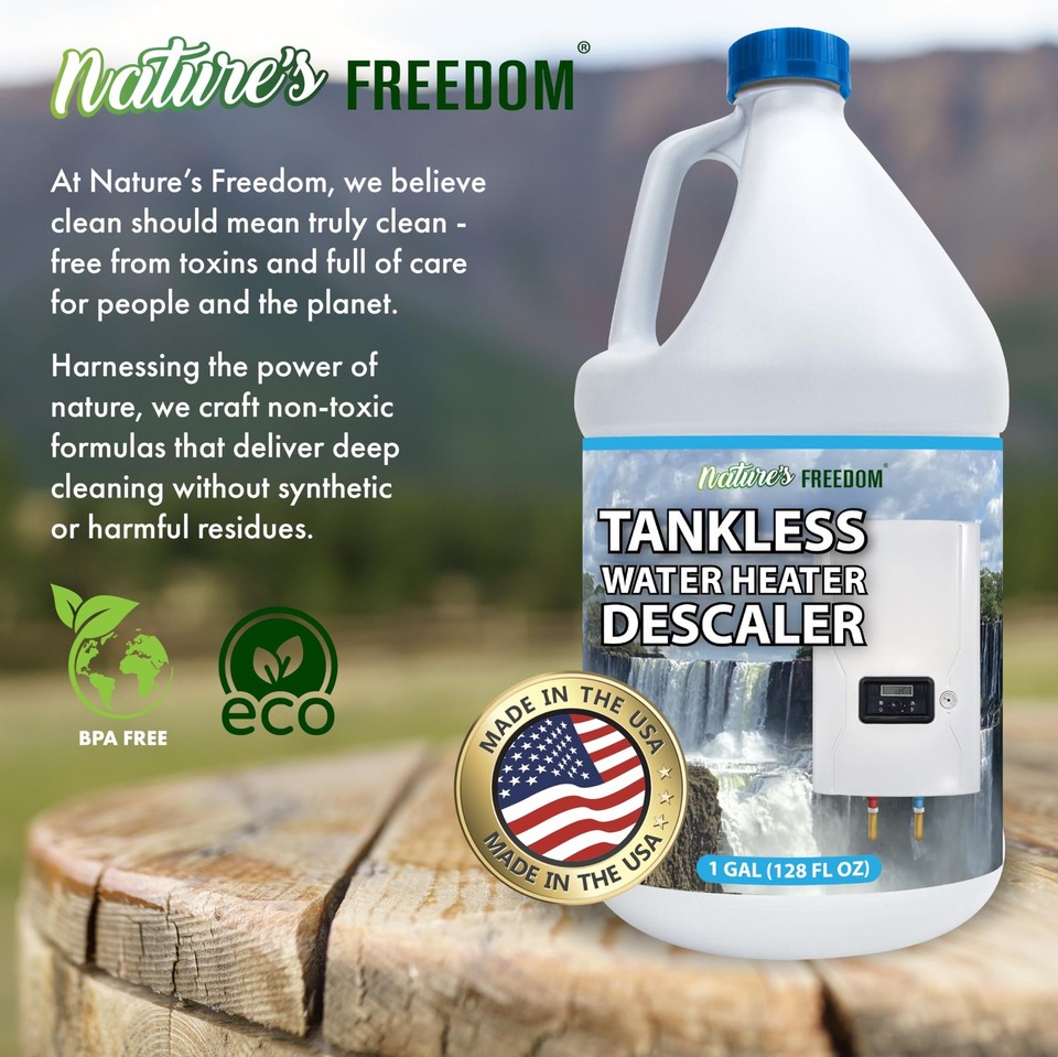 Tankless Water Heater Flush Descaler, Gallon (128 oz) – Professional ...