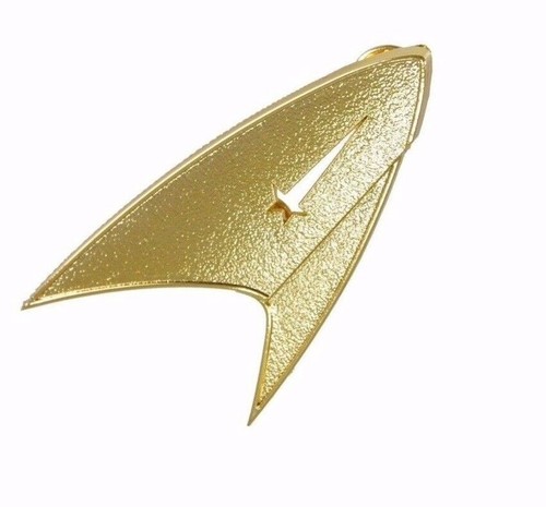 Star Trek Discovery TV Series Starfleet Command Gold tone 3" Badge ...