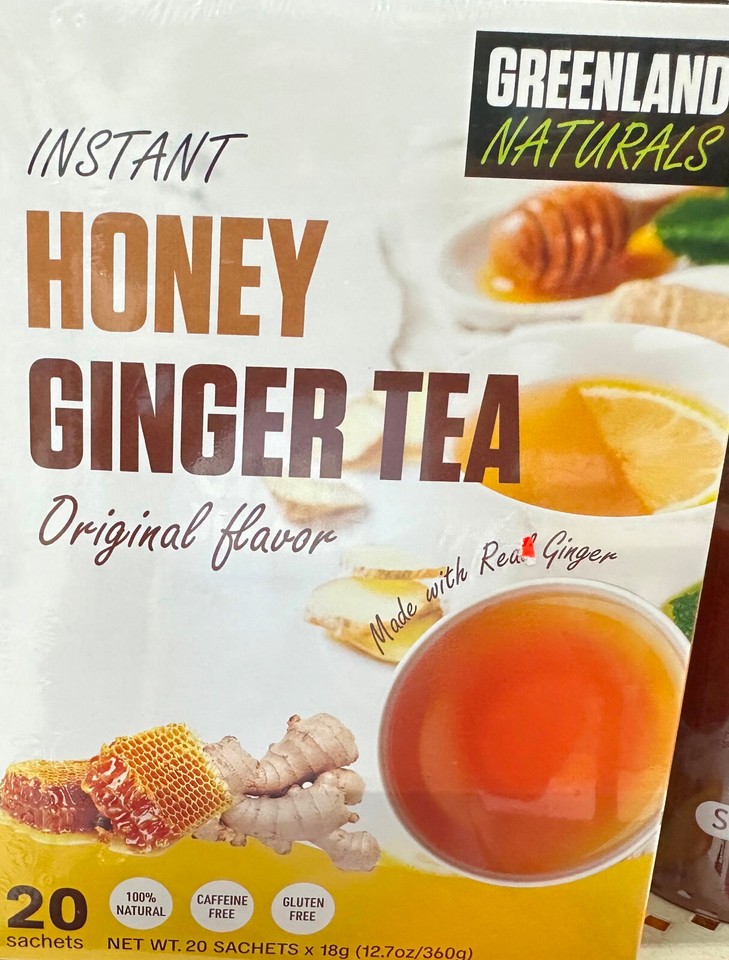 HONEY GINGER INSTANT ORIGINAL FLAVOR TEA CAFFEINE FREE 20 SACHETS TEA | eBay
