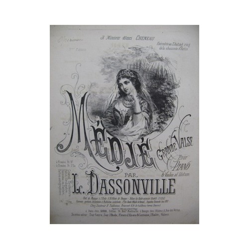 DASSONVILLE L. Medjé Piano XIXe siècle | eBay