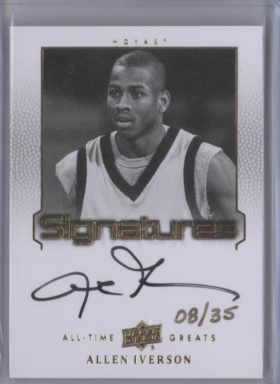 2013 Upper Deck All-Time Greats - Signatures Allen Iverson #ATG-AI7 /35 ...