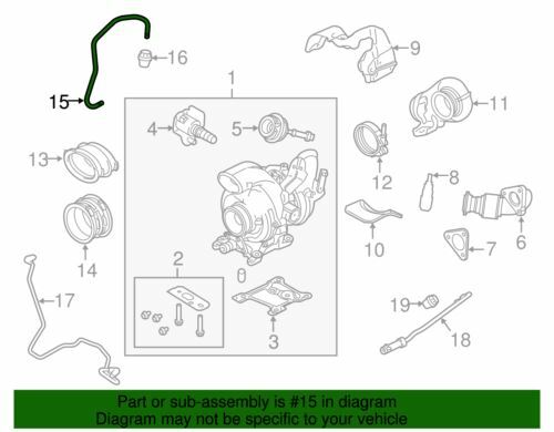 OEM NEW 2011-2014 Ford F-250 Super Duty Tube Assembly - Oil Feed BC3Z ...