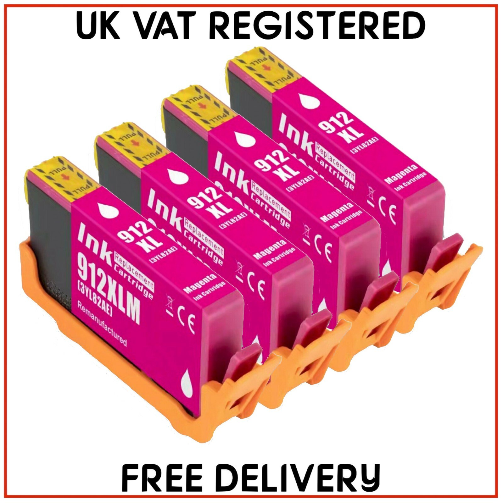 912XL Ink Cartridges for HP OfficeJet Pro 8022e 8023 8024 (LOT) non-oem ...