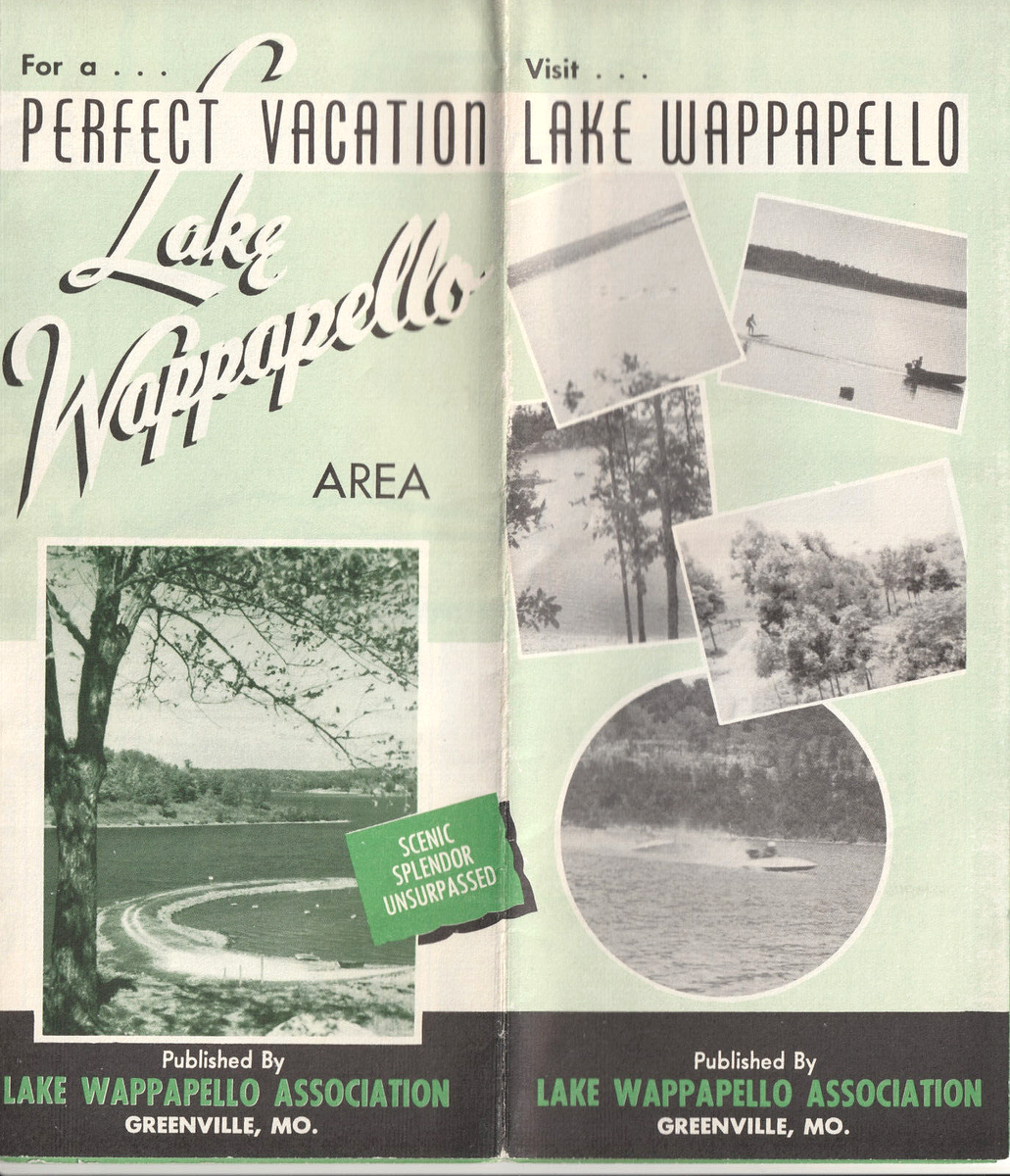 Lake Wappapello Missouri 1960s Map Our Missouri State Park Map Of 58
