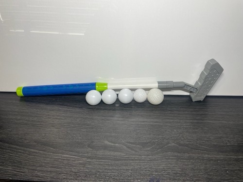 Nerf Trick Shot Golf Set Play Anywhere Included Putter And Multiple Balls | eBay