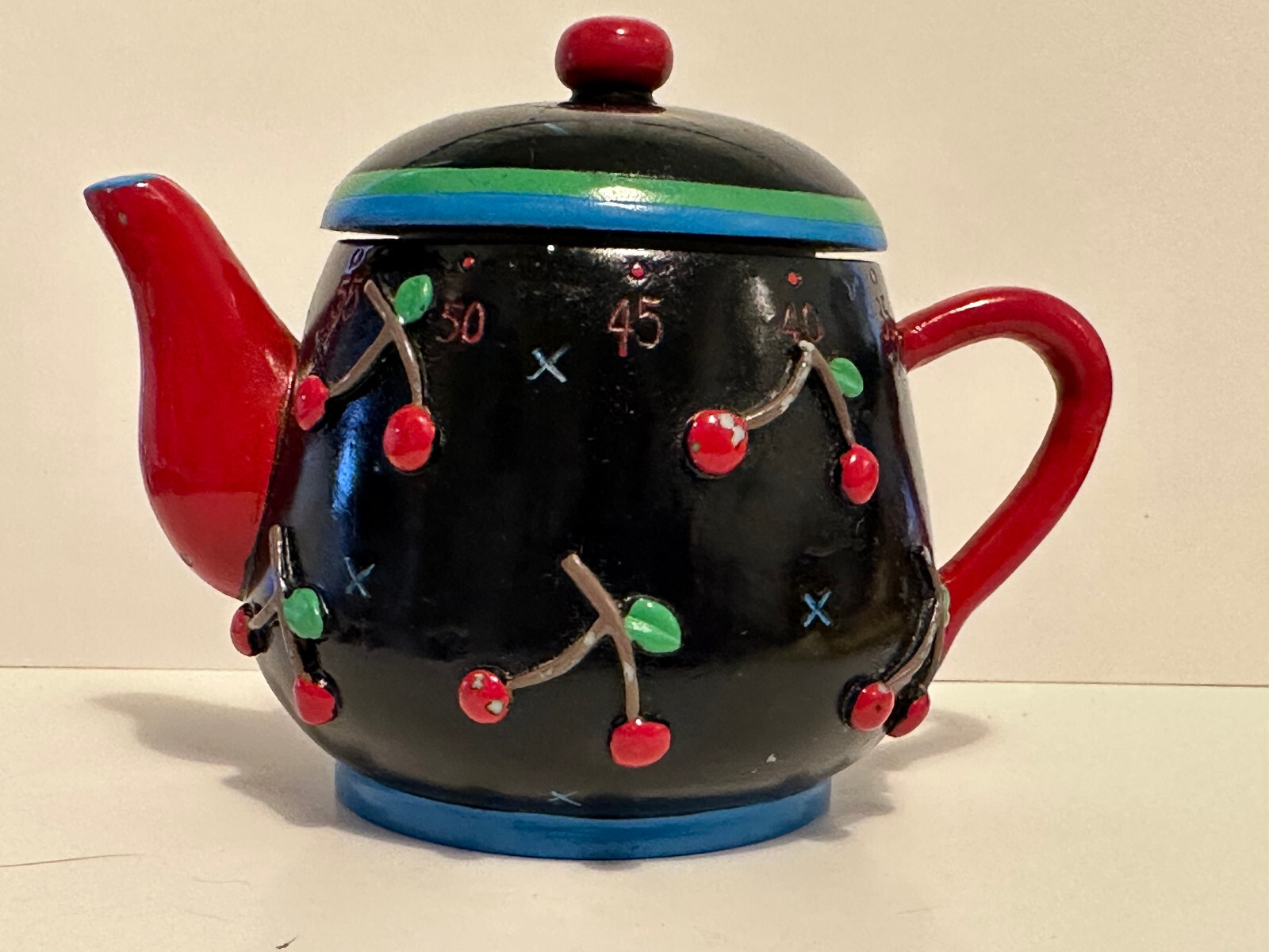 Mary Engelbreit BLACK CHERRY EGG TIMER, BAKING COOKING TIMER TEAPOT | eBay