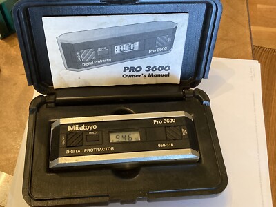 Mitutoyo Pro 3600 Digital Protractor 950-316 Used 603908335979| eBay