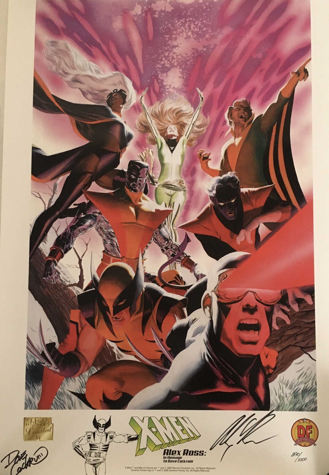 Marvel X-Men Wolverine Alex Ross Homage David Cockrum Rolled Litho #290 ...
