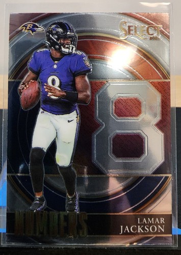 2021 Panini Select Lamar Jackson Silver Prizm Numbers #SN-5 Ravens | eBay