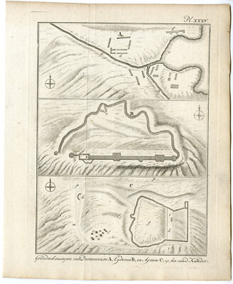 Antique Print-GREECE-CRETE-DICTAMNUM-CYDONIA-APTERA-PLAN-Pococke-1776 ...