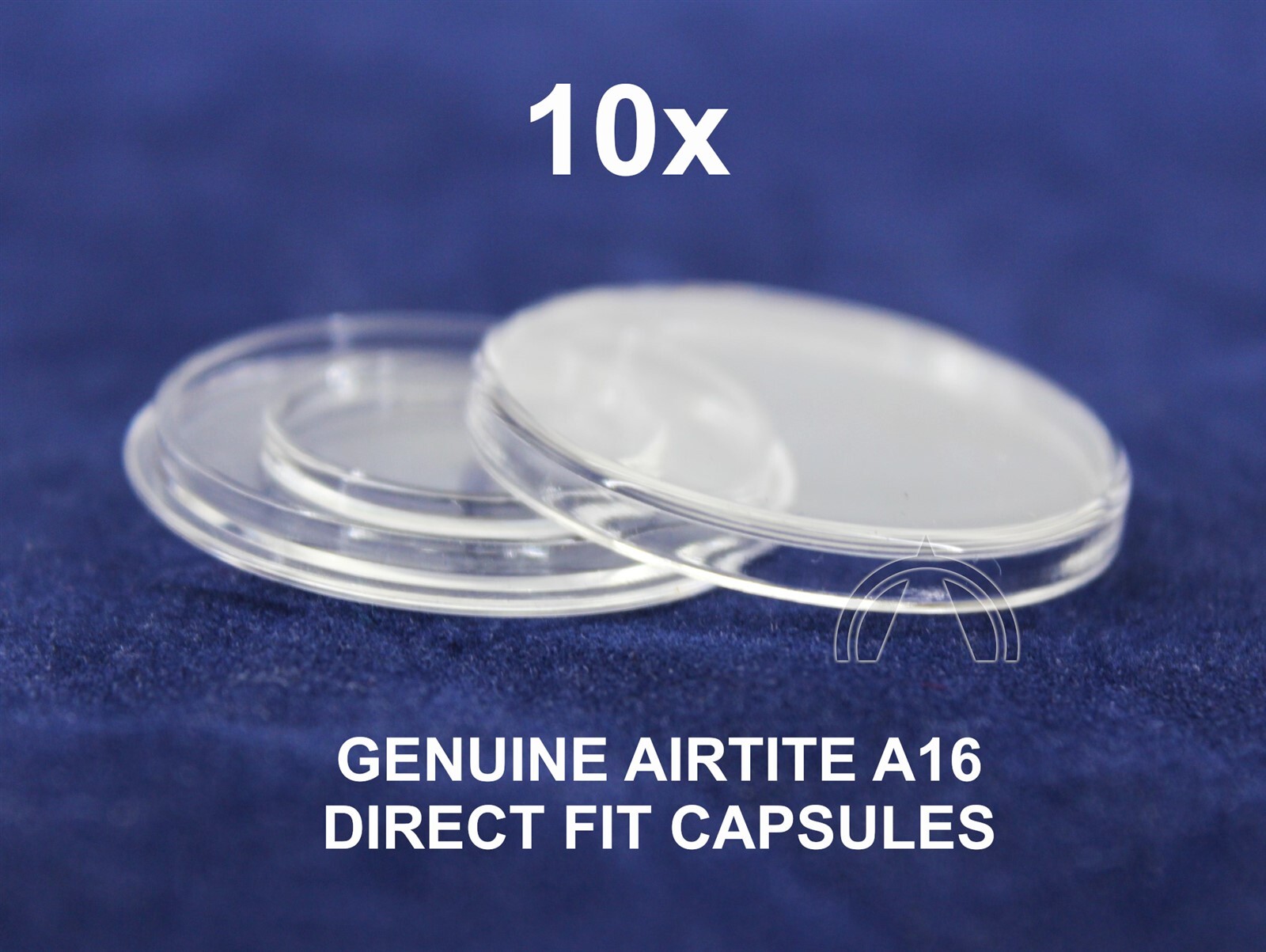 10 Airtite Coin Capsule Holders 16mm Direct Fit for 1/10th oz Gold ...