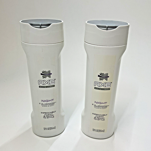 2 Pack Axe White Label Night 2 in 1 Shampoo + Conditioner 12 fl oz ...