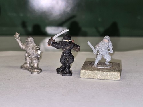 Ral Partha Vintage Miniatures-3 25mm Ninja Figures D&D Games | eBay