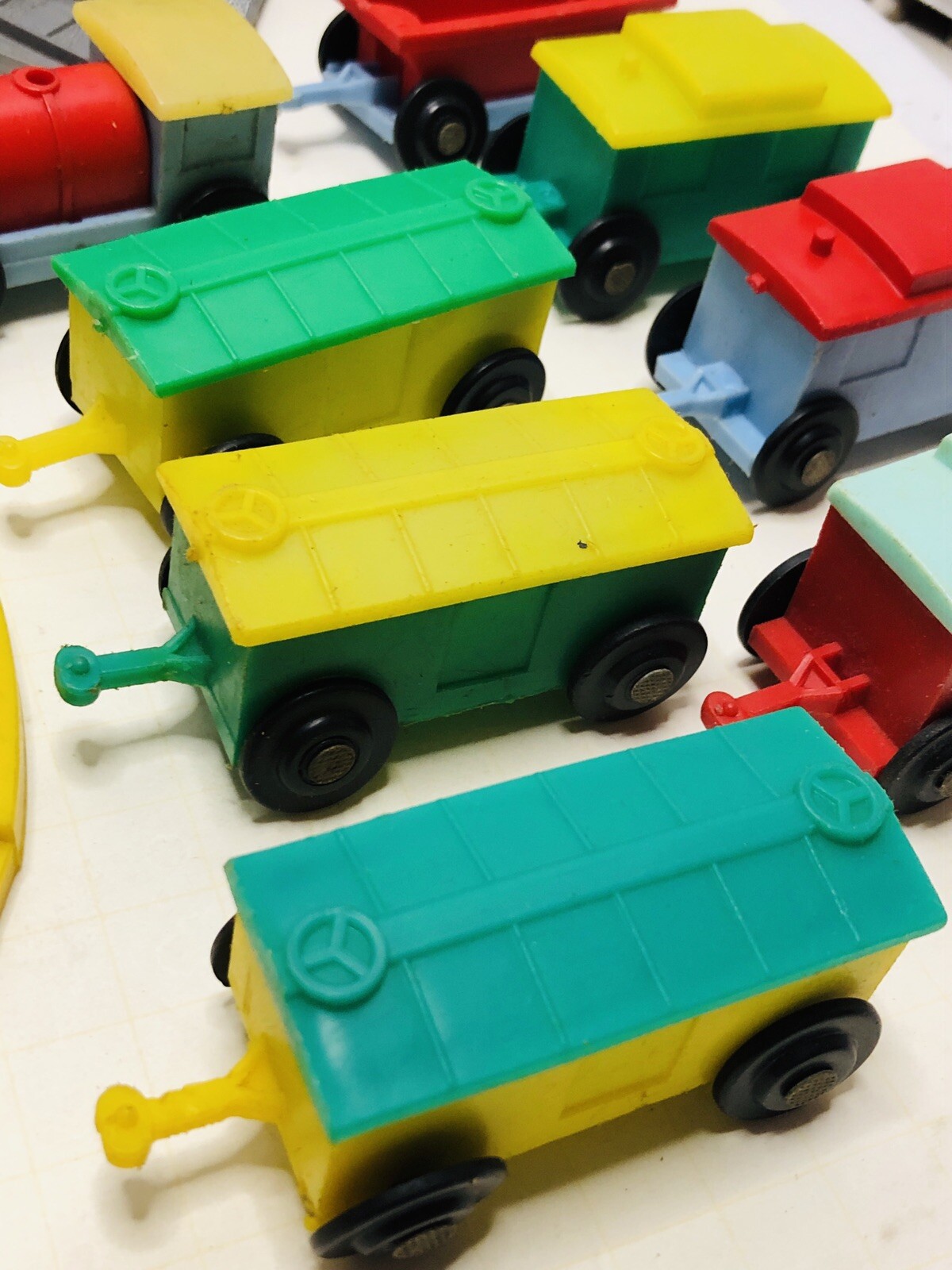 Vintage Child Guidance Plastic Toy Train Set Over 70 Pieces 1960s-70s ...