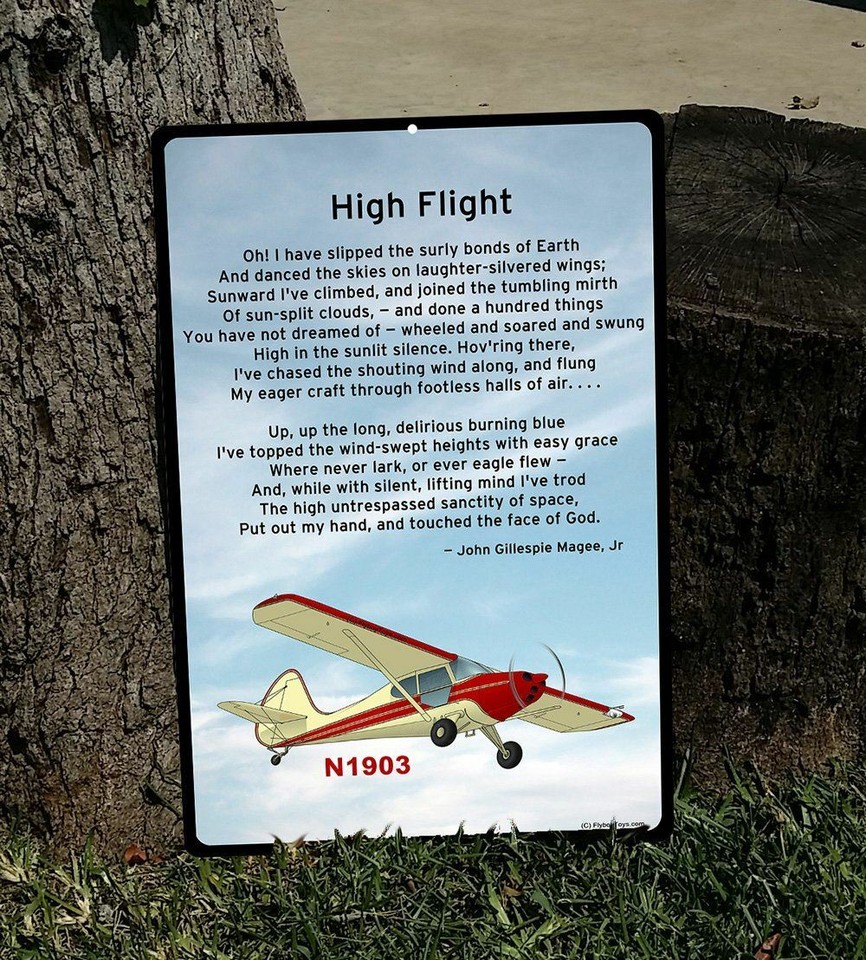 Aeronca High Flight HD Airplane Sign - Personalized w/ your N# | eBay