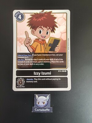 Digimon Card Game Izzy Izumi BT4-096 RARE Great Legend | eBay