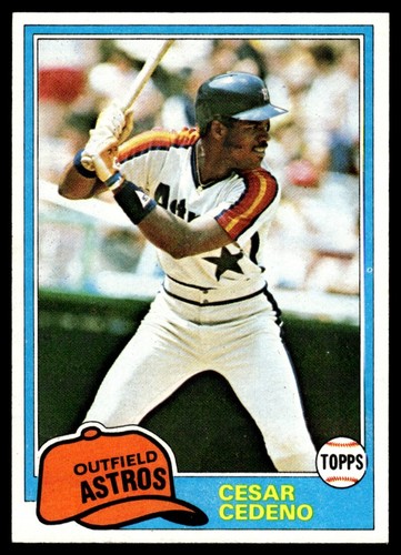 1981 Topps Cesar Cedeno Houston Astros #190 | eBay