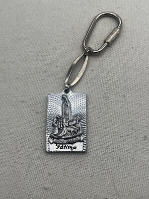 Vintage "Our Lady Of Fatima" Catholic Keyring Keychain | eBay