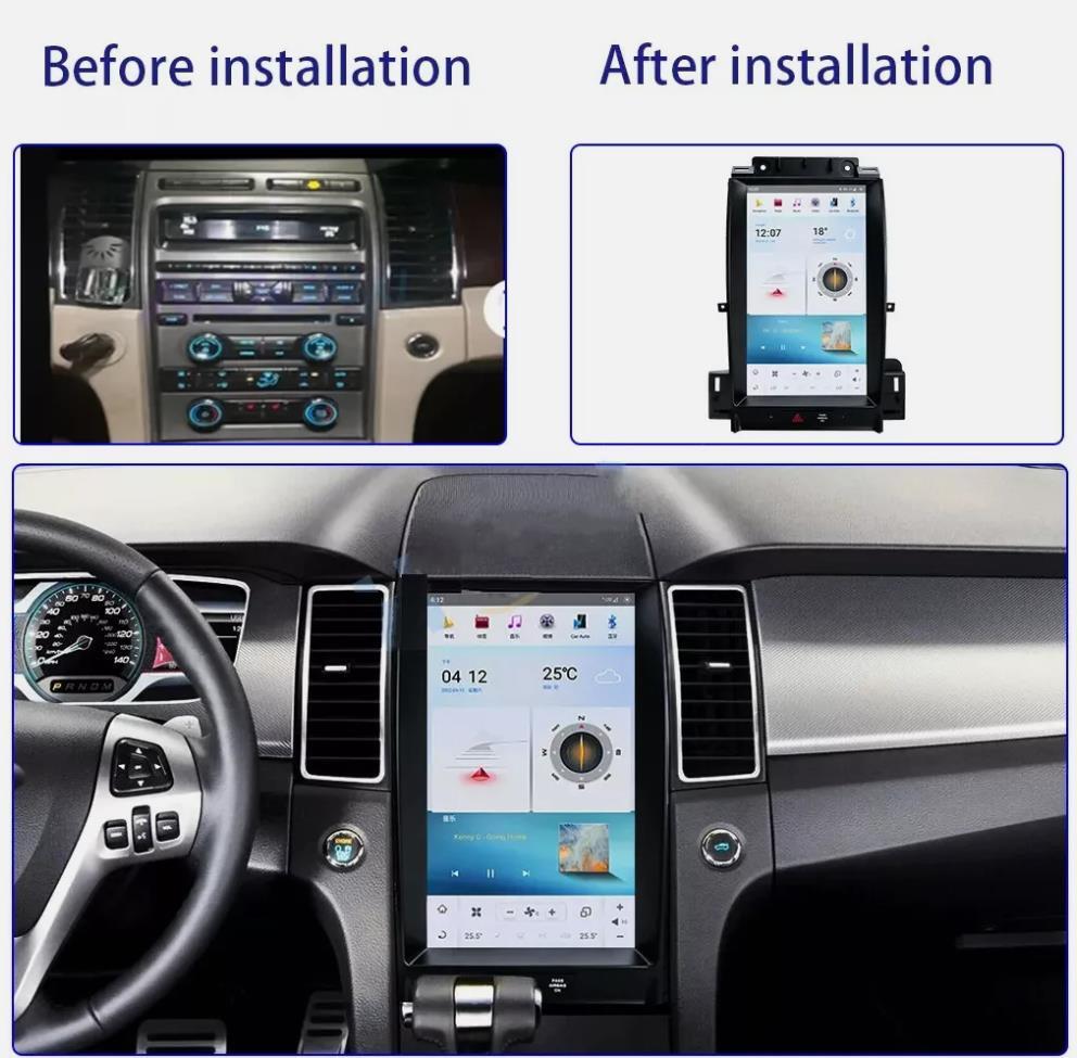 2010-2018 Ford Taurus Android Tesla Car Radio GPS Stereo Receiver 1Din ...