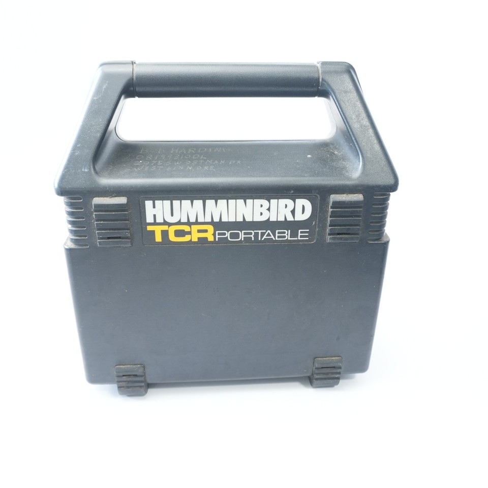 Portable Humminbird TCR ID-1 Fish Depth Finder, Case & Transducer | eBay