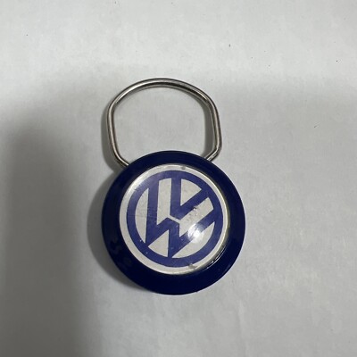 Vntg VW Volkswagen Key Chain Ring Fob WEST BEND WI Dealership Advertise ...