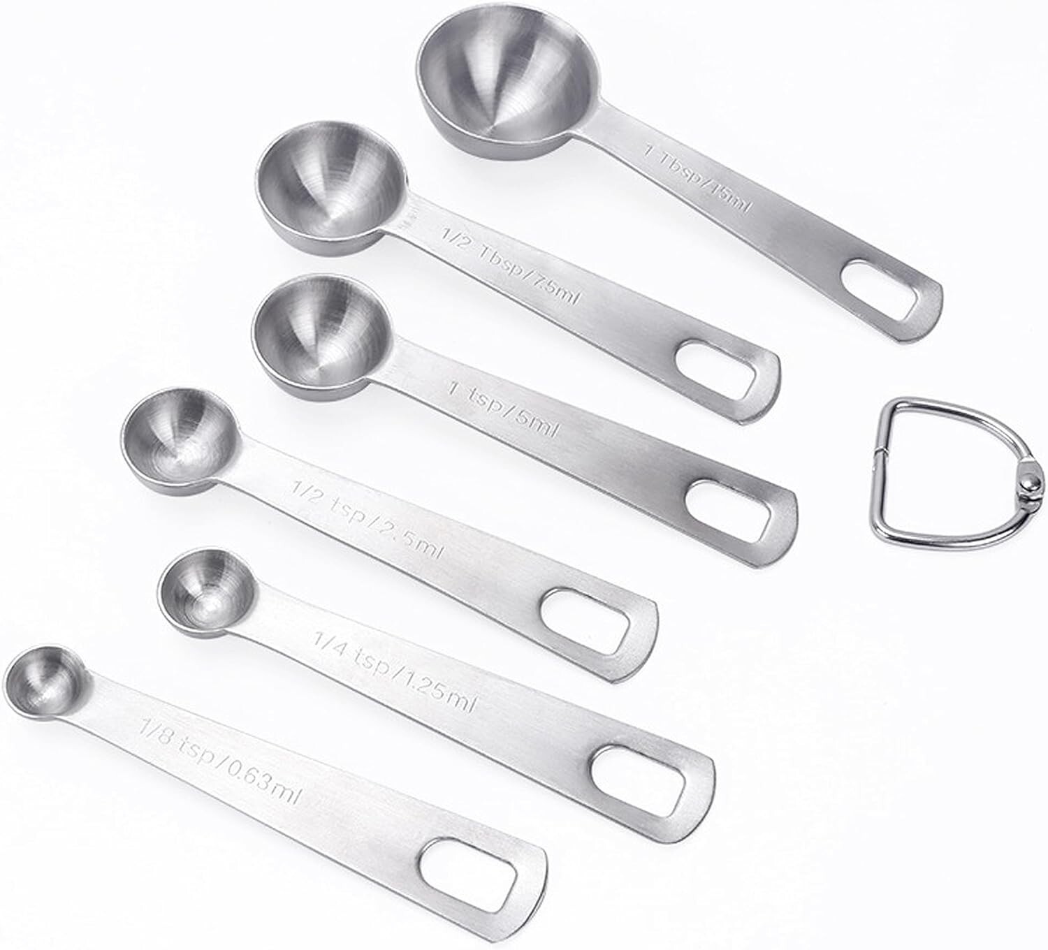 Stainless Steel Measuring Spoons Kit Household Cooking Spoon Gadget Set ...