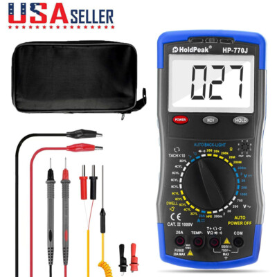 Automotive Multimeter Engine Analyzer Tacho Dwell Meter 50~10000 RPM ...