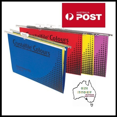 Crystalfile Complete F/Cap Rainbow Suspension File Twinlock 25/Pack ...