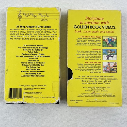 A Golden Book Video VHS Lot of (2) 33500966101| eBay