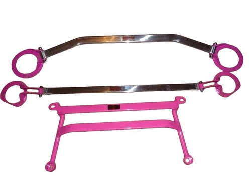 ULTREX HEAVY DUTY STRUT BAR SET FRONT, REAR & H BRACE FOR SUBARU WRX ...