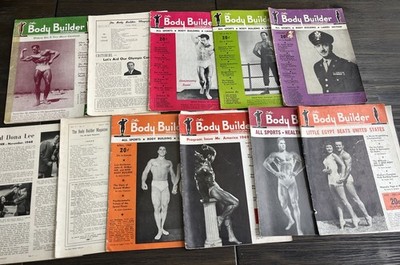 The Body Builder Bodybuilding Magazine 1947 1948 1949 Lot of 11 Issues ...