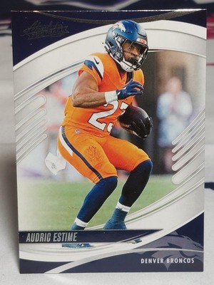 Audric Estime 2025 Panini Absolute #21 Denver Broncos | eBay