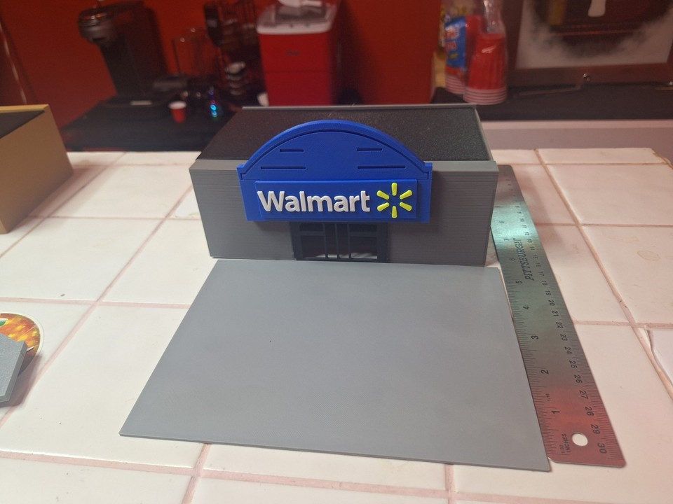 Ho Walmart Store Style Building Ho Scale 1:87 American Building | eBay
