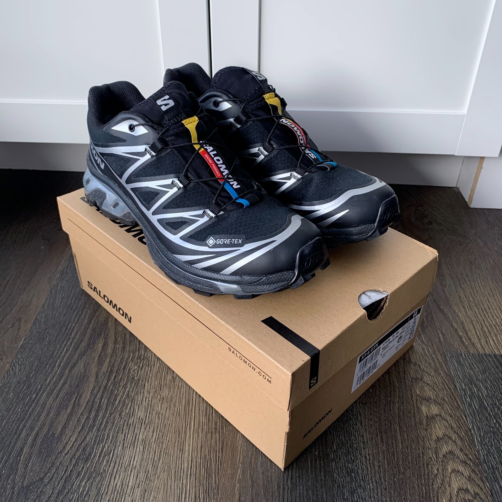 2025 Salomon XT-6 GORE-TEX Black/Silver Size US M8.5/… - Gem