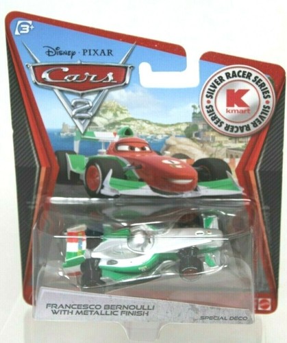 DISNEY CARS 2 KMart FRANCESCO BERNOULLI Metallic Silver Racer PIXAR ...
