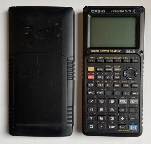 Casio CFX-9850G Plus Graphing Calculator With Protective Slide Cover 32 ...
