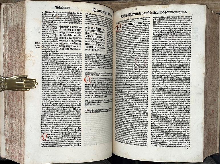 RARE 1493 St. Augustine 'Explanatio Psalmorum' Scripture/Bible ...