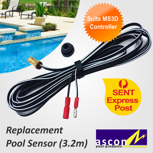 POOL COLD TEMPERATURE SENSOR ASCON MS3D SOLAR POOL HEATING CONTROLLER ...