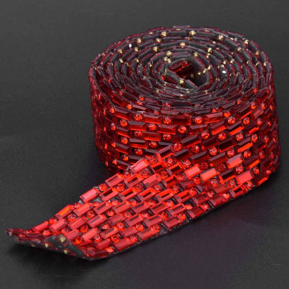 (8 Rows 2cm Wide)Rhinestone Chain Many Stable Applications For Home | eBay