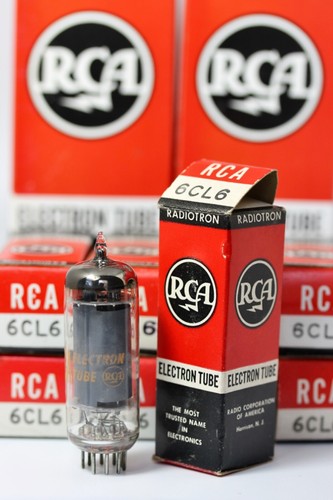 6CL6 6197 NEW NOS RCA MATCHED PAIR AMPLITREX TESTED TUBE 1960's TRIPLE ...