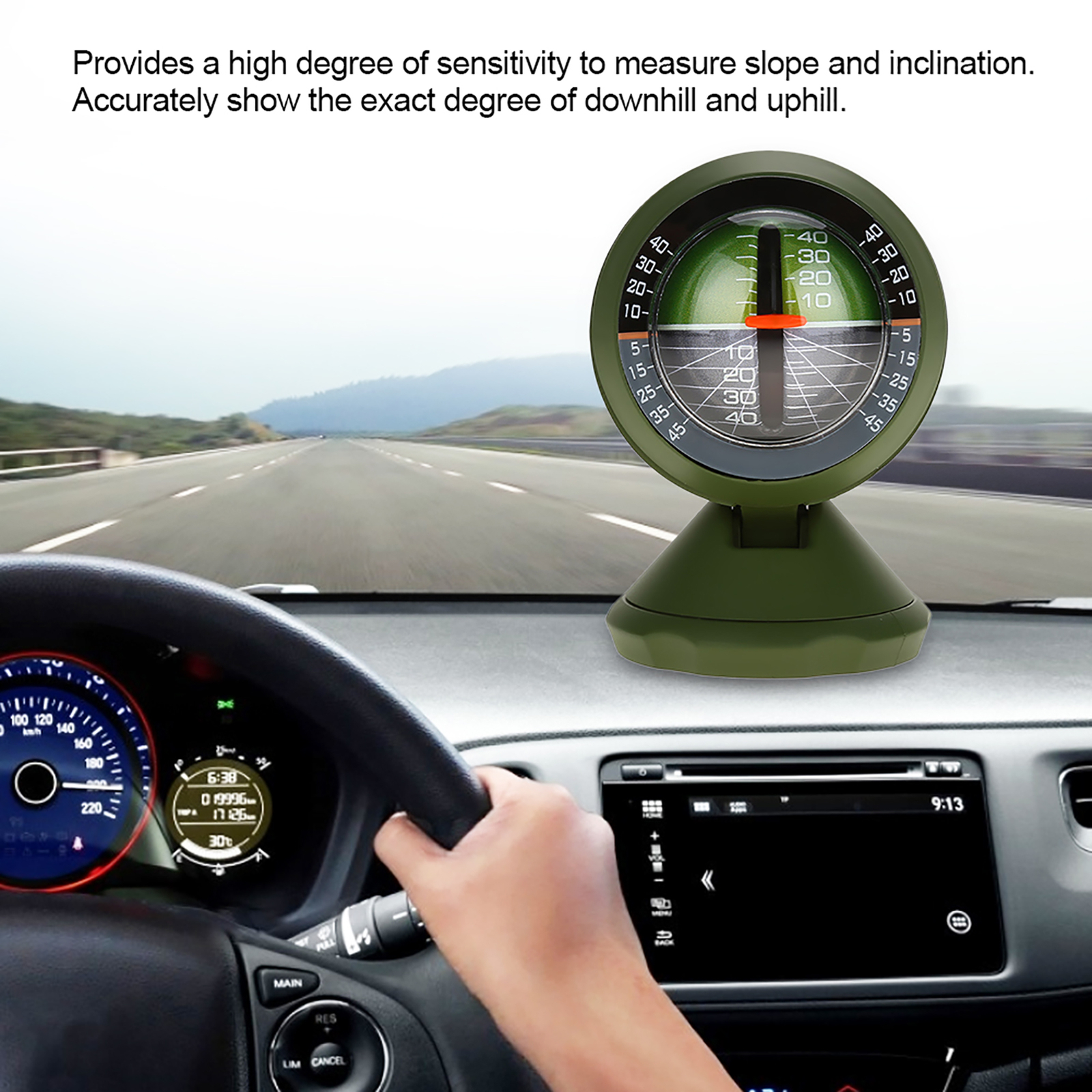 1 Outdoor Car Inclinometer High Sensitivity Slope Measure For Car Use CBK