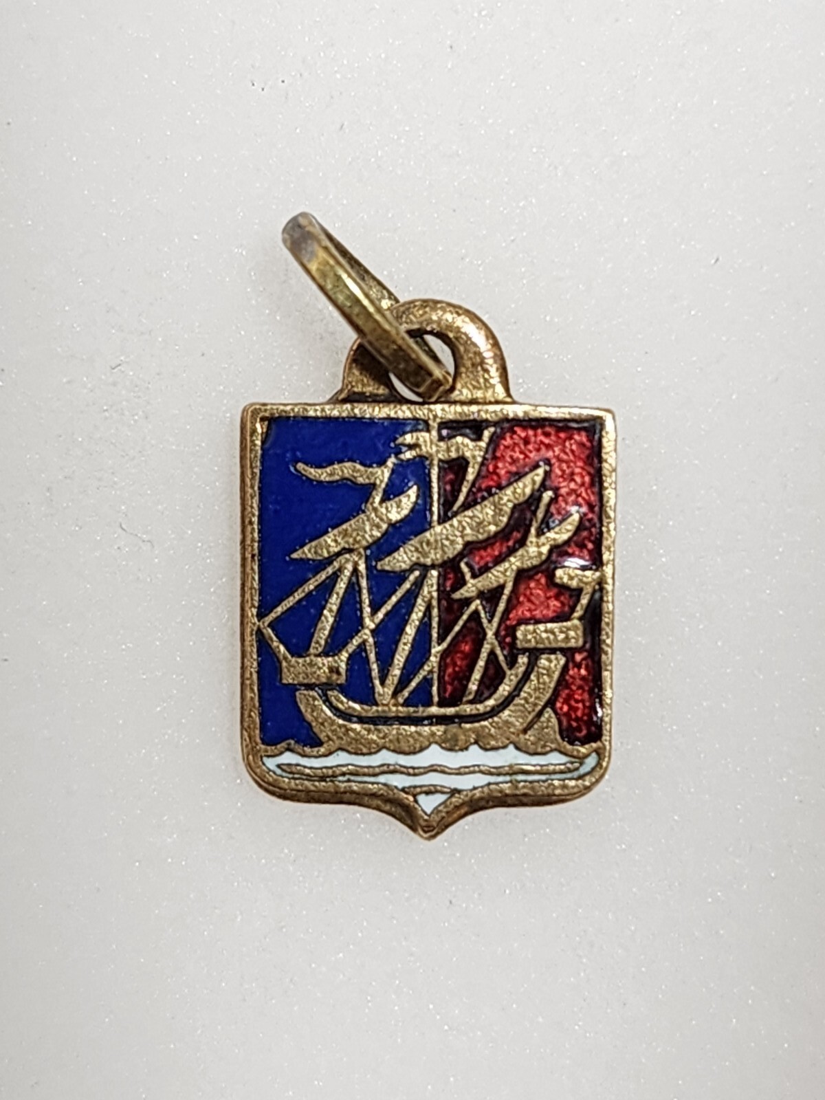 Dieppe France Heraldic Travel Shield Coat Of Arms Crest Charm Pendant ...