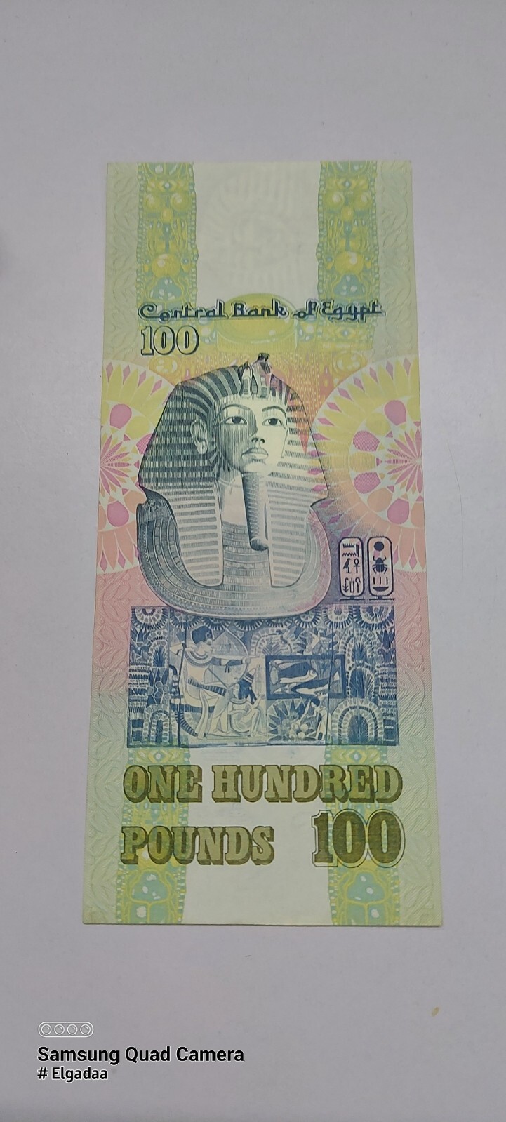 1991 100pound Central Bank of Egypt signature salah hamed face of ...