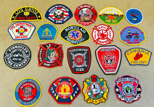 19 Rare (Old/New) California Fire Patches-1 patch(Central Marin) is a ...