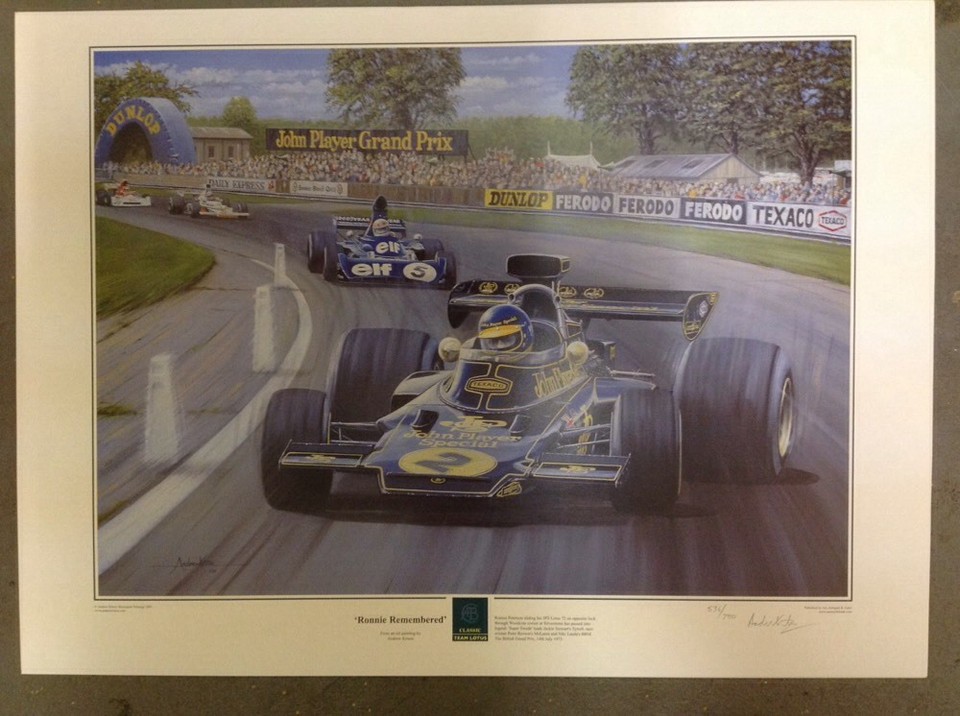 "Special Offer" 3xLotus F1 prints -Ronnie Peterson, Jochen Rindt, Jim ...