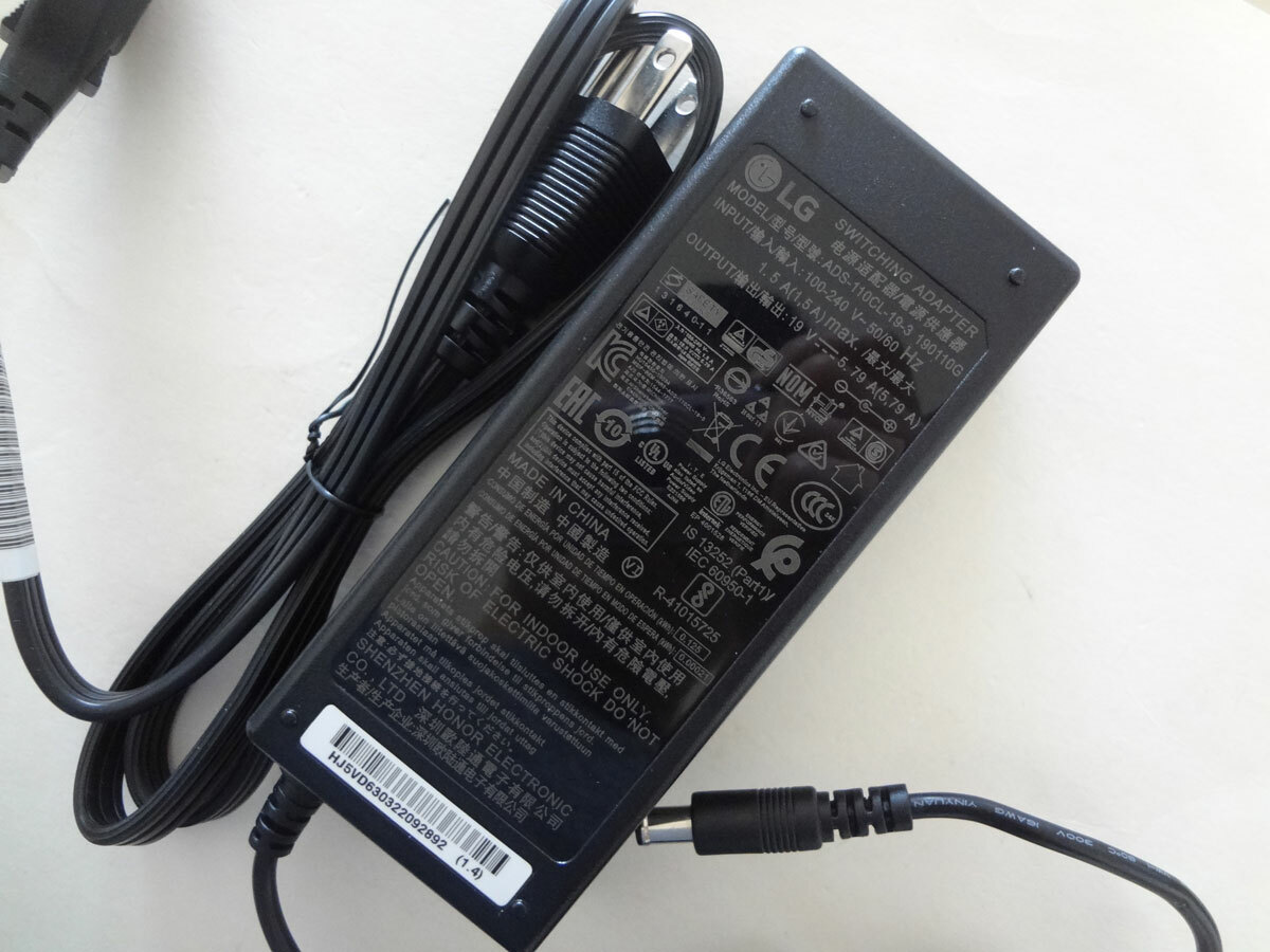 Original 19V 5.79A for LG 110W Monitor 34UC98 EAY63032209 ADS-110CL-19 ...