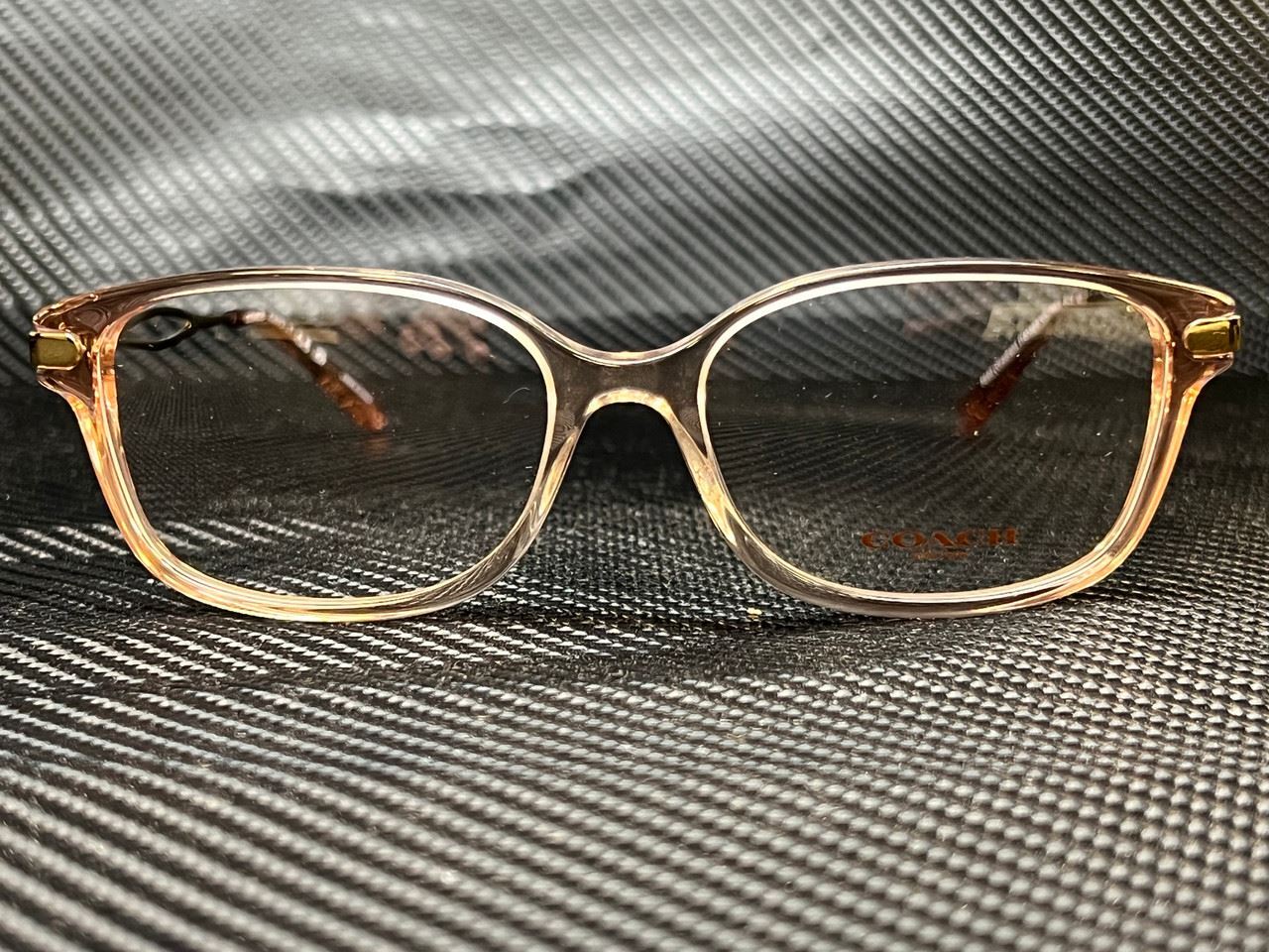 COACH HC6172 5640 Gradient Transparent Peach Pillow 54 mm Women's ...