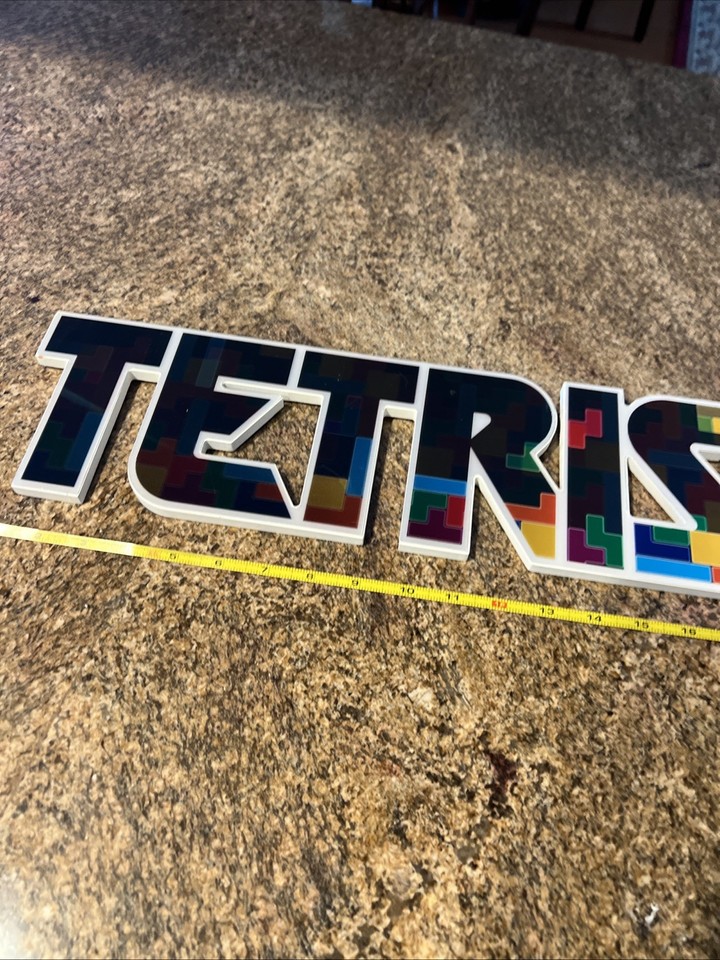 Tetris Sign 18” Atari Pinball Game Room Arcade Wall Decor | eBay